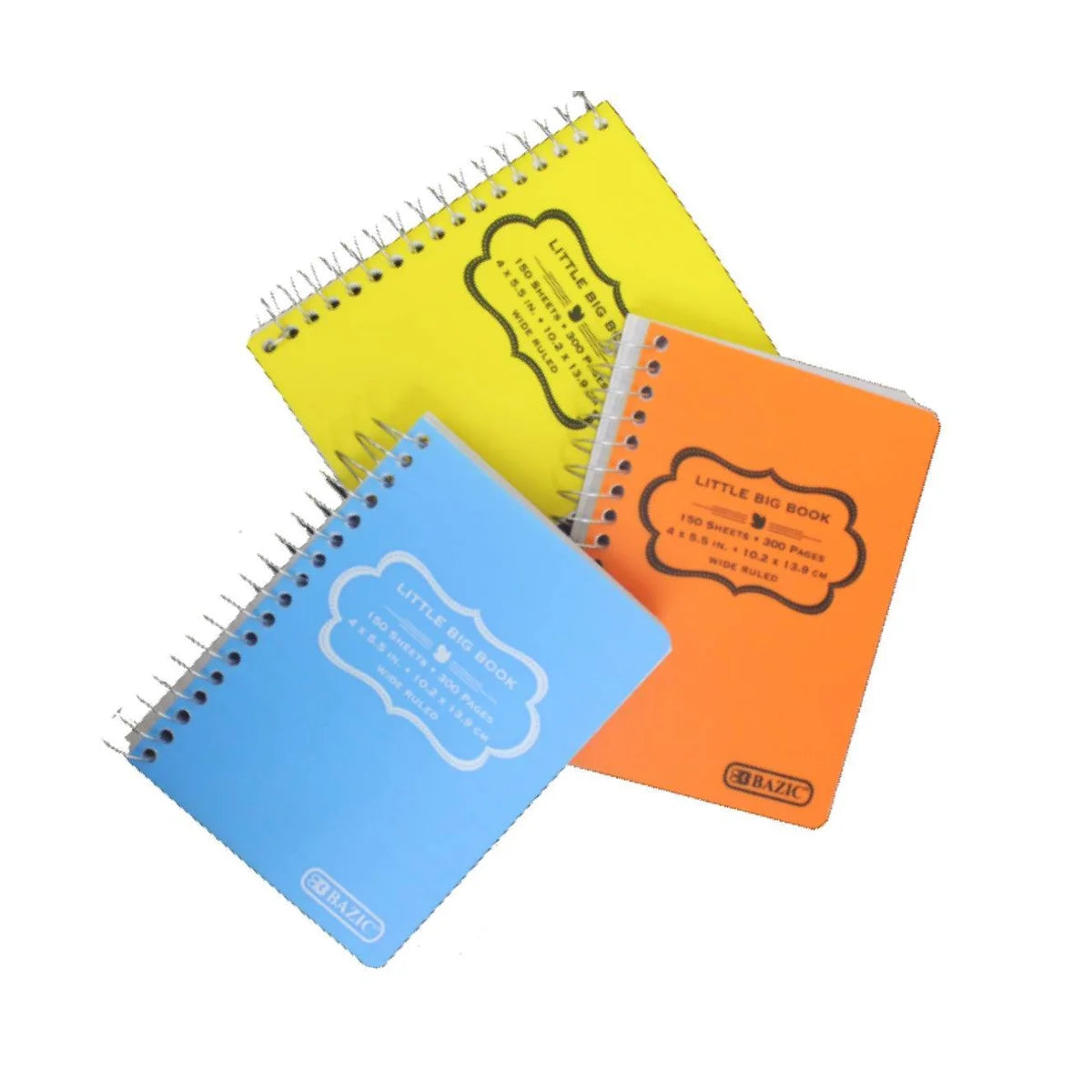 150 Ct. 4" X 5.5" POLY COVER SPIRAL FAT BOOK — GITZ Office Supplies