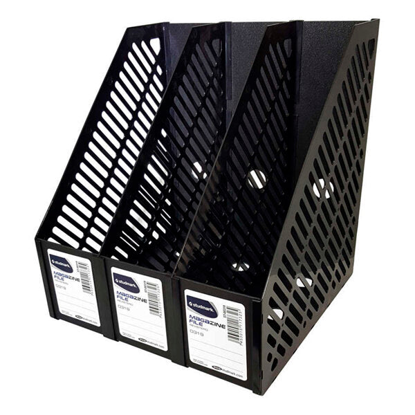 MAGAZINE FILE 3 PART BLACK STUDMARK — GITZ Office Supplies