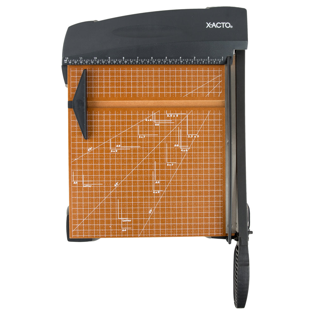 X-ACTO PAPER TRIMMER CUTTER 12" HEAVY DUTY WOOD BASE 26312 — GITZ ...