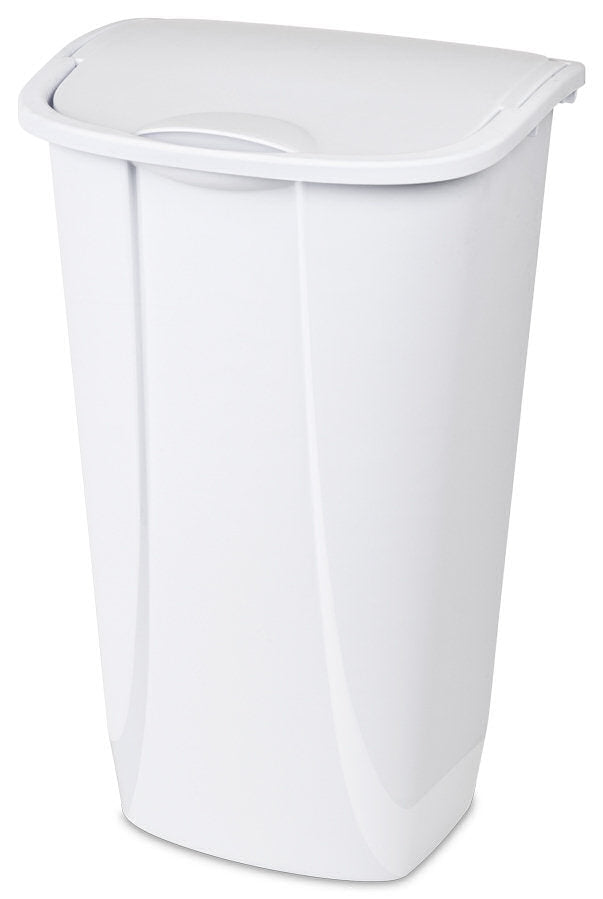 Sterlite Garbage Container W Swing Cover White 1093 — GITZ Office Supplies