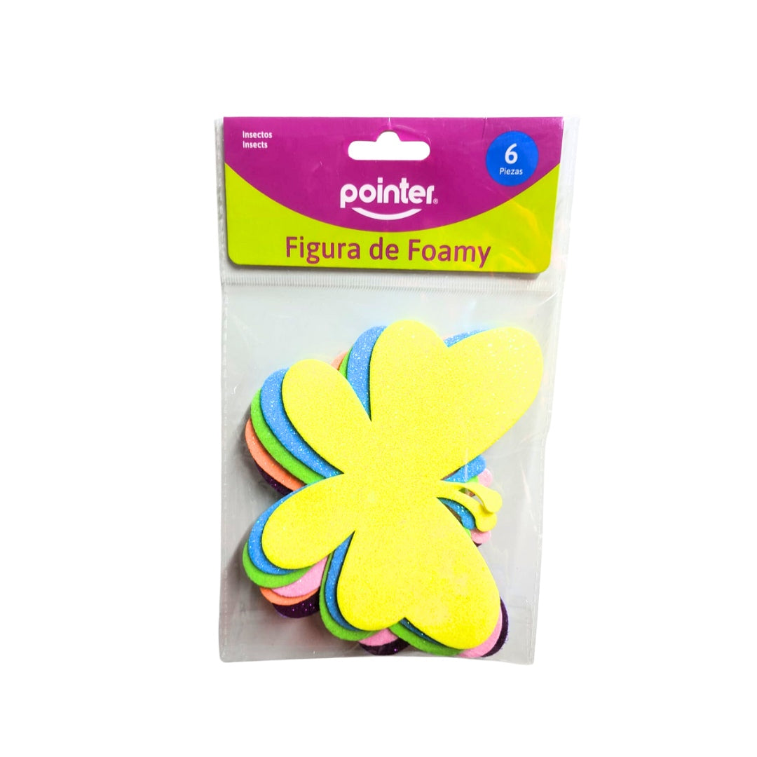 FOAMY BUTTERFLY 6 PC POINTER — GITZ Office Supplies
