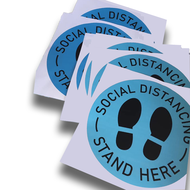 Social Distance Floor Markers — GITZ Office Supplies