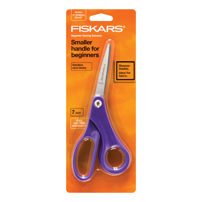 SCISSORS 8.5" FISKARS BEGINNERS 7" PURPLE — GITZ Office Supplies