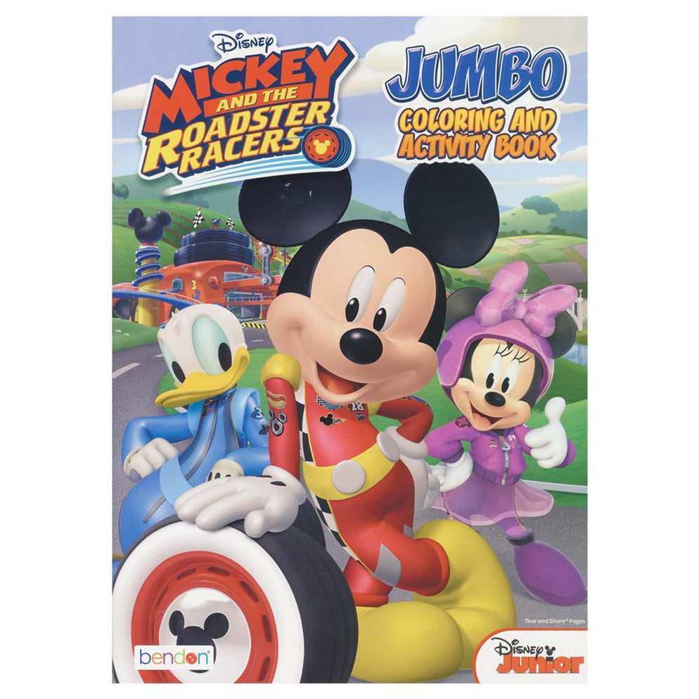 Mickey Roadster Racers Jumbo Coloring And Activity Book — GITZ Office ...